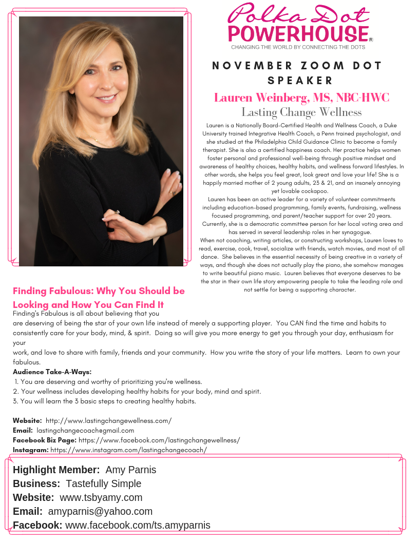 November Mid-Month Meeting - VIRTUAL EVENING-King of Prussia, PA